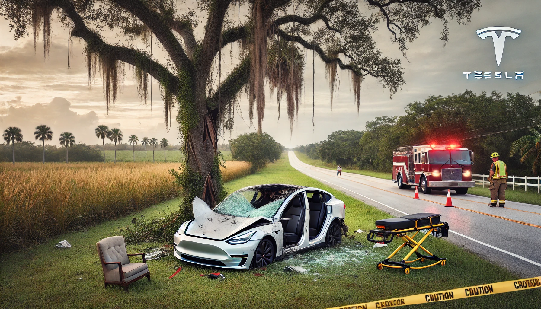 Tesla Crash in Palm Beach County Leaves Driver Dead, Investigation ...